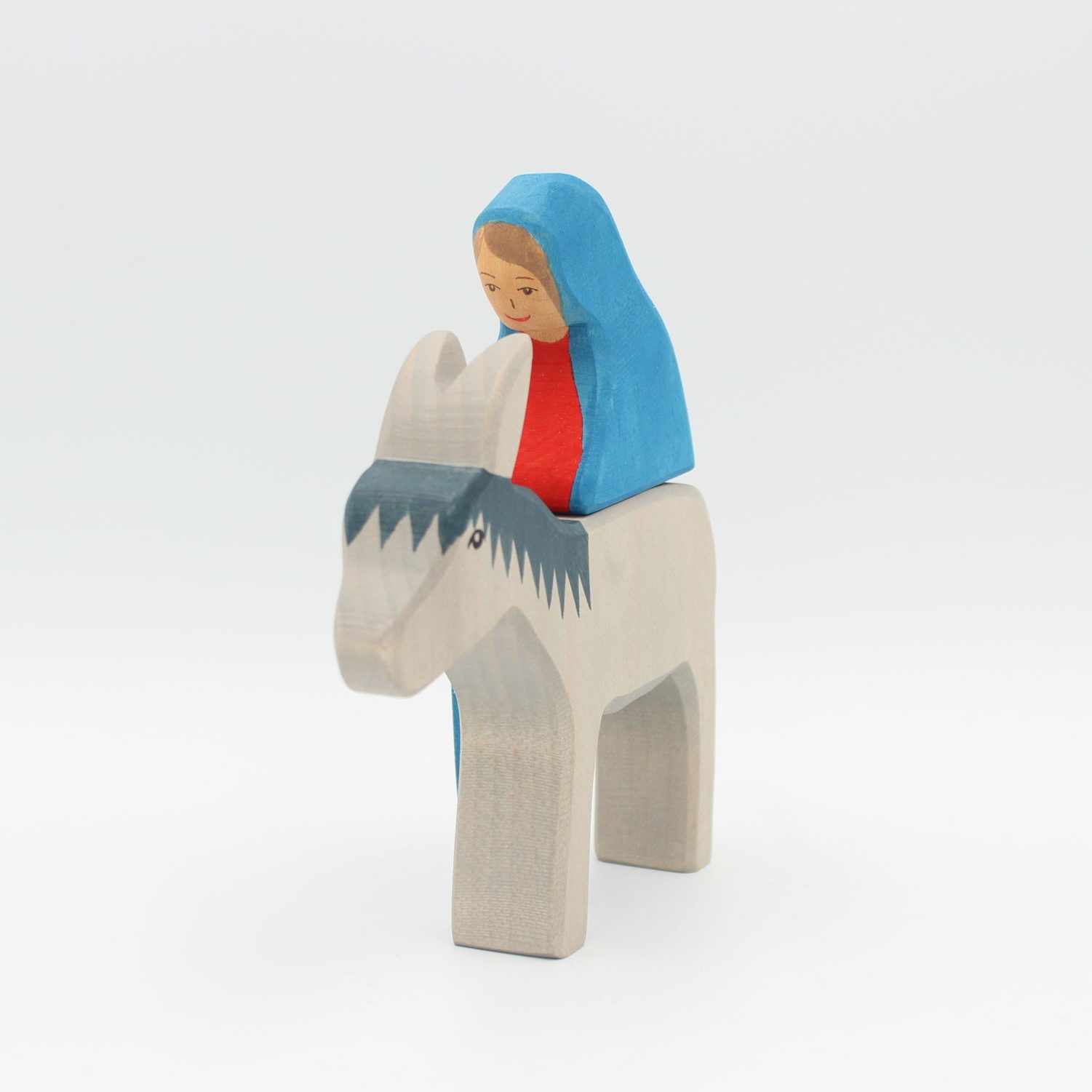 Maria auf dem Esel | Holzspielzeug Weihnachten
